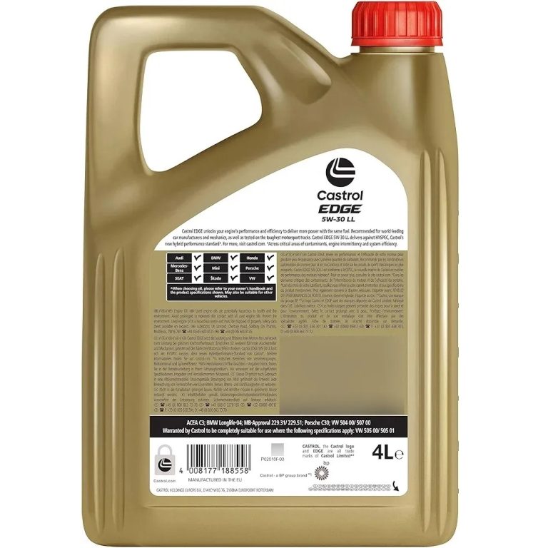 Aceite Motor 5w 30 Castrol Edge Full Sintético 4L 4T DPF - CG Motors®
