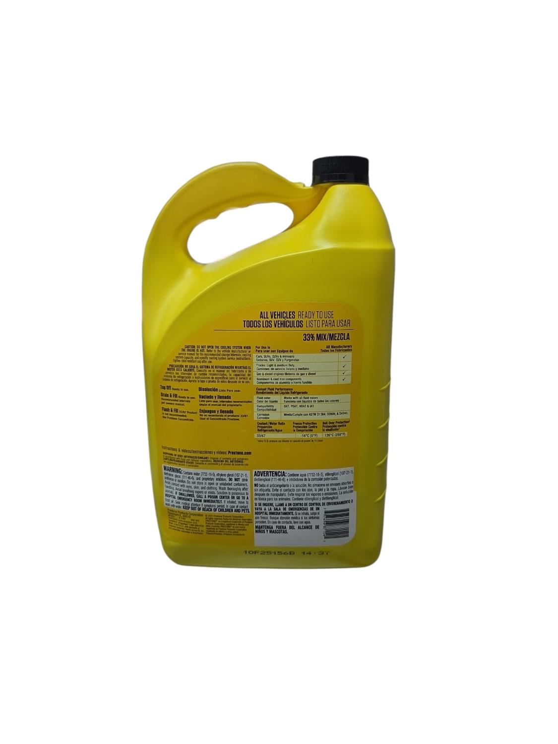 Anticongelante / Refrigerante 33% Prestone 3.78L - CG Motors®